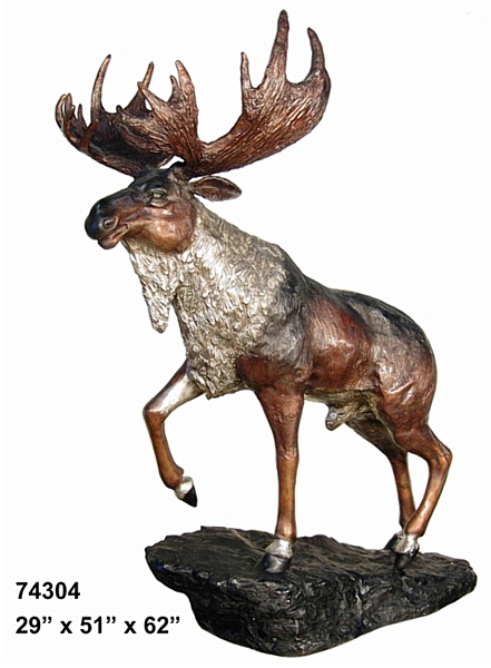 Bronze Moose Statue | Bronze Moose Sculpture (At 2019 Price)
